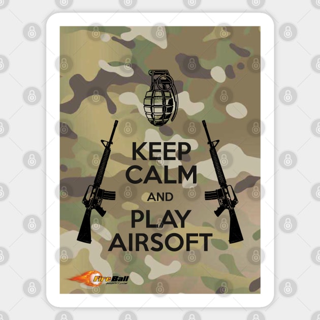 KEEP CALM and PLAY AIRSOFT, TACTICOOL STYLE - Tacticool - Sticker | TeePublic